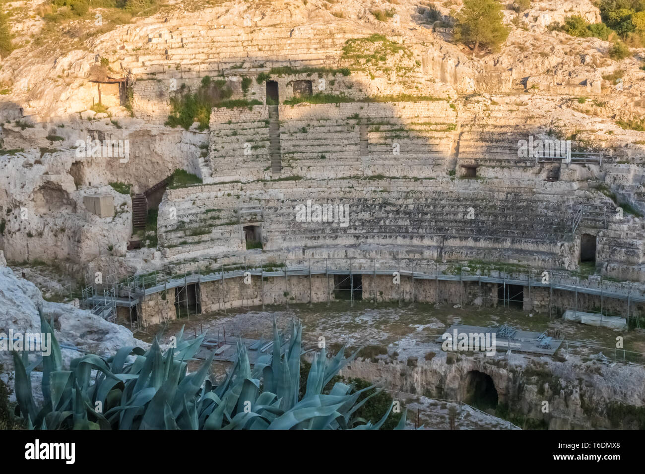 The Roman Amphitheatre of Cagliari, Sardinia, Italy. Built in the 2nd ...
