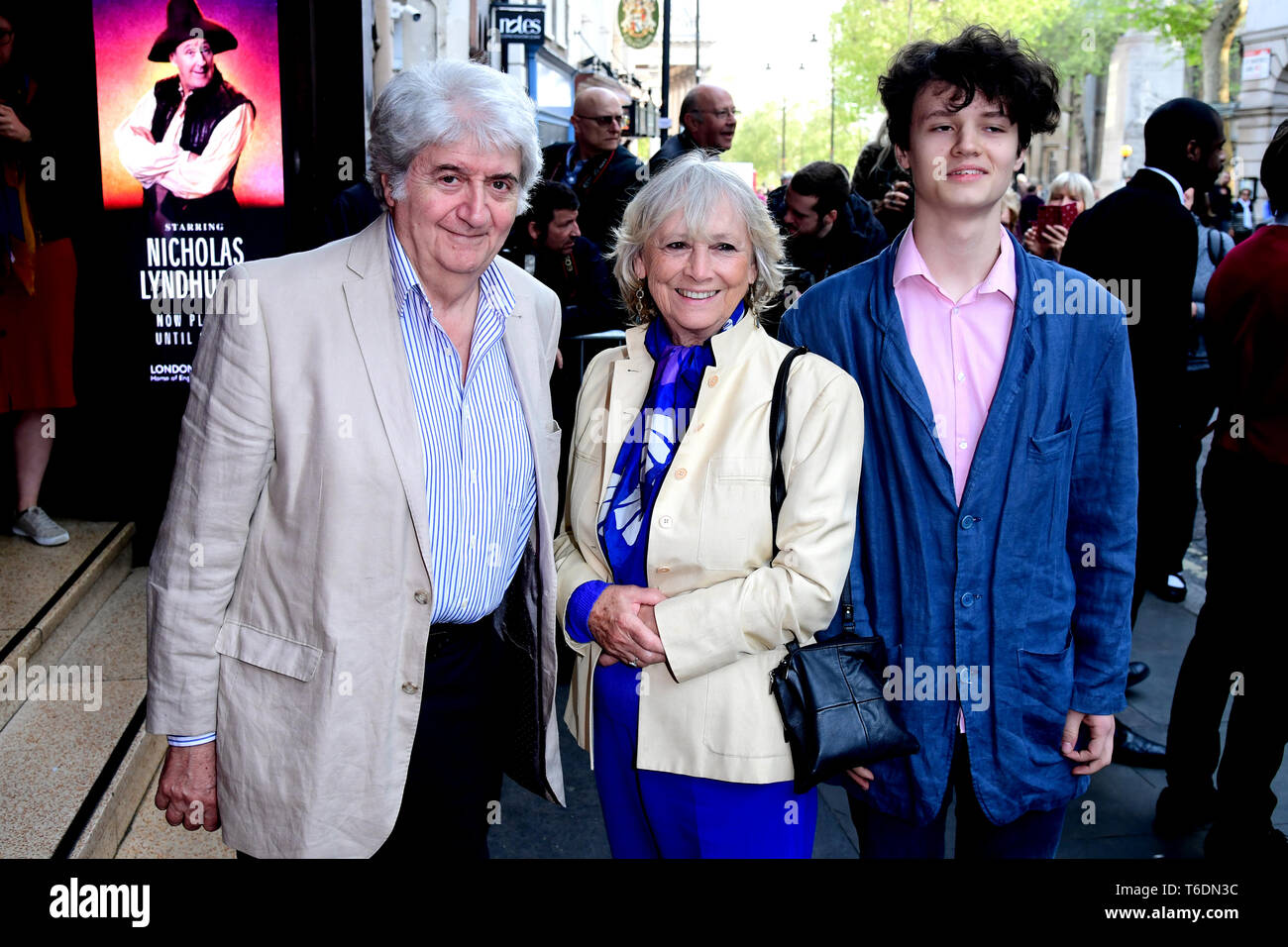 Tom Conti (left) and Kara Wilson attending the Man of La Mancha press ...