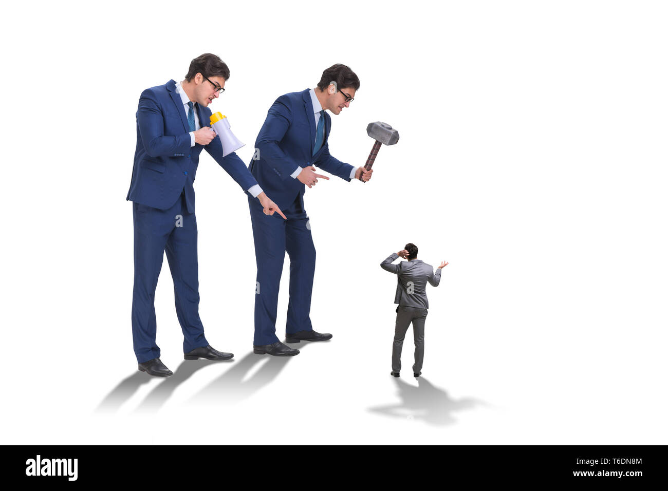 Angry boss in office Cut Out Stock Images & Pictures - Alamy