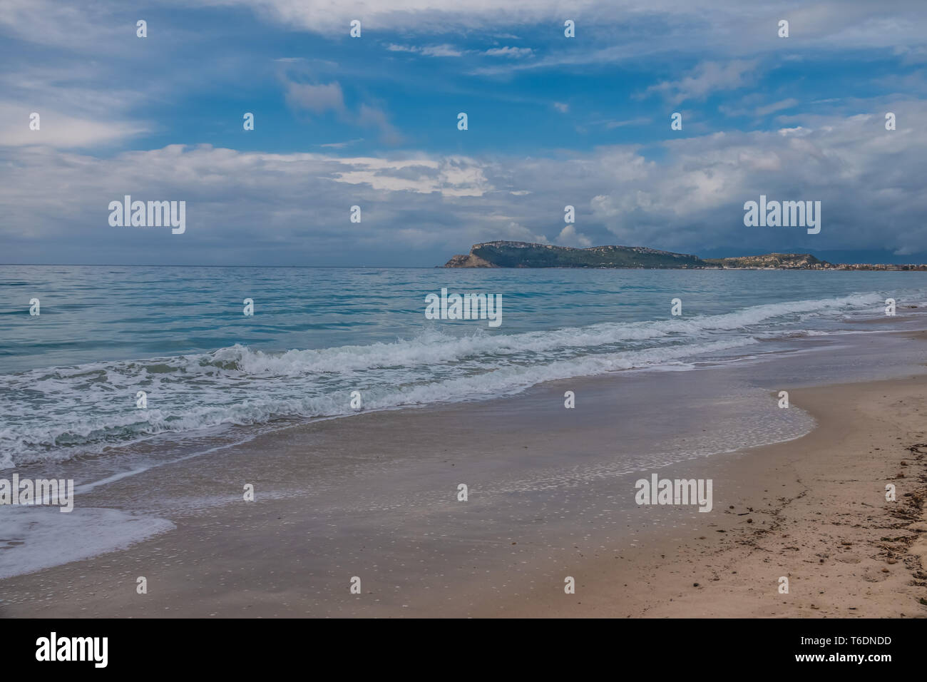 Poetto Beach, Cagliari's main beach, Sardinia, Italy Stock Photo - Alamy