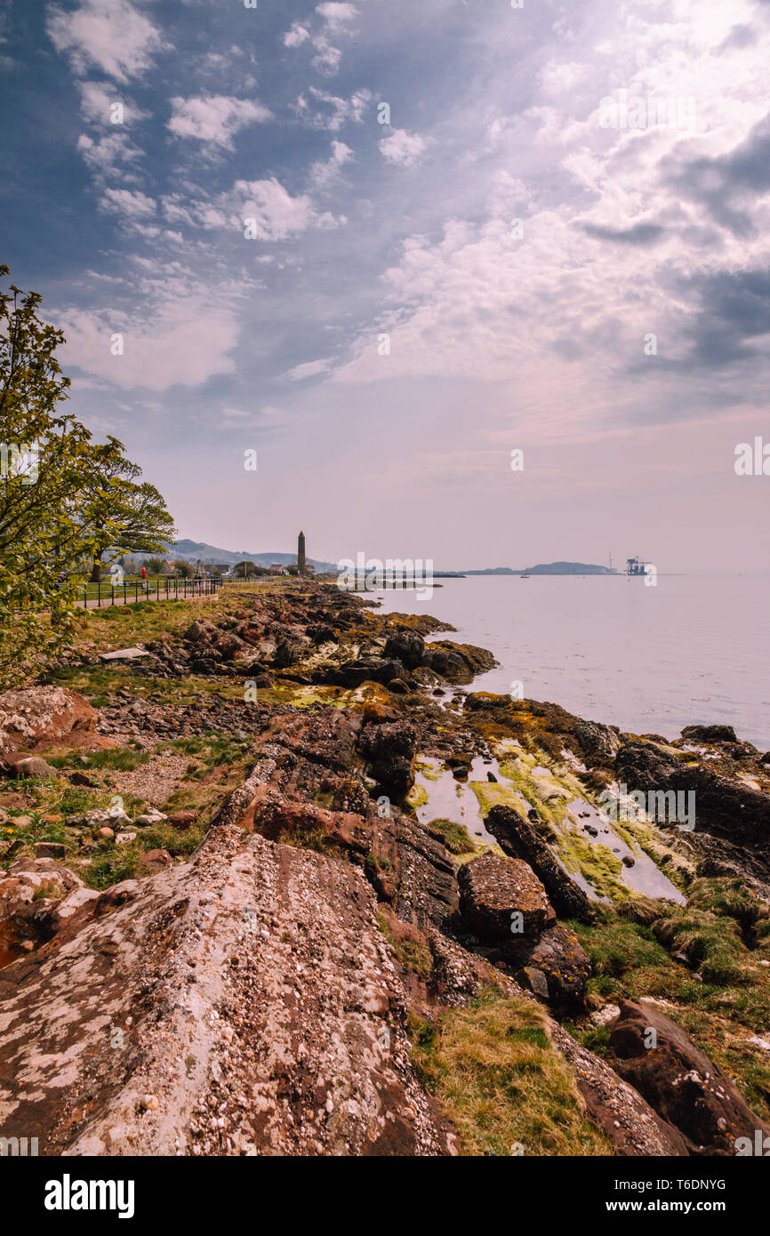 Fairlie Village to Largs Town Coastline Scotland 3 Stock Photo - Alamy