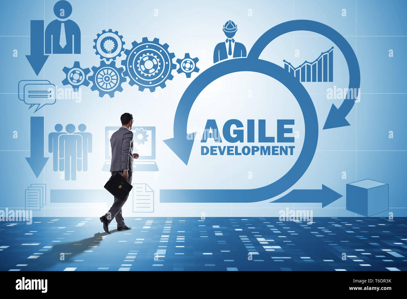 Concept of agile software development Stock Photo - Alamy