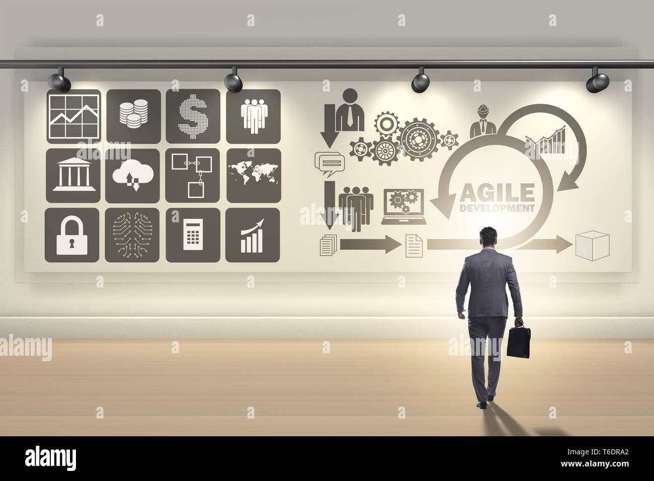 Software developer walking in data hi-res stock photography and images ...