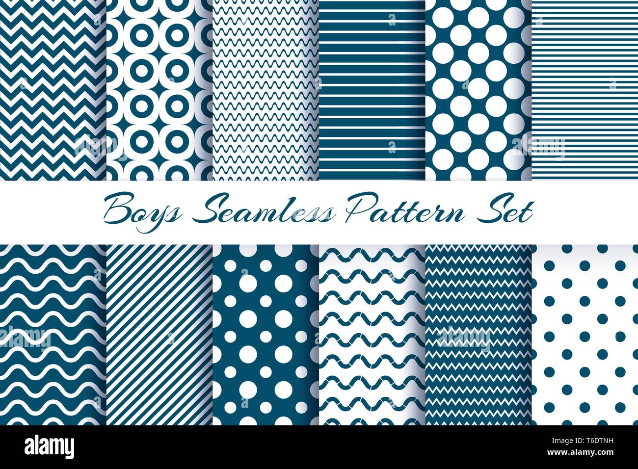 Scrapbook boy pattern set Stock Vector Image & Art - Alamy