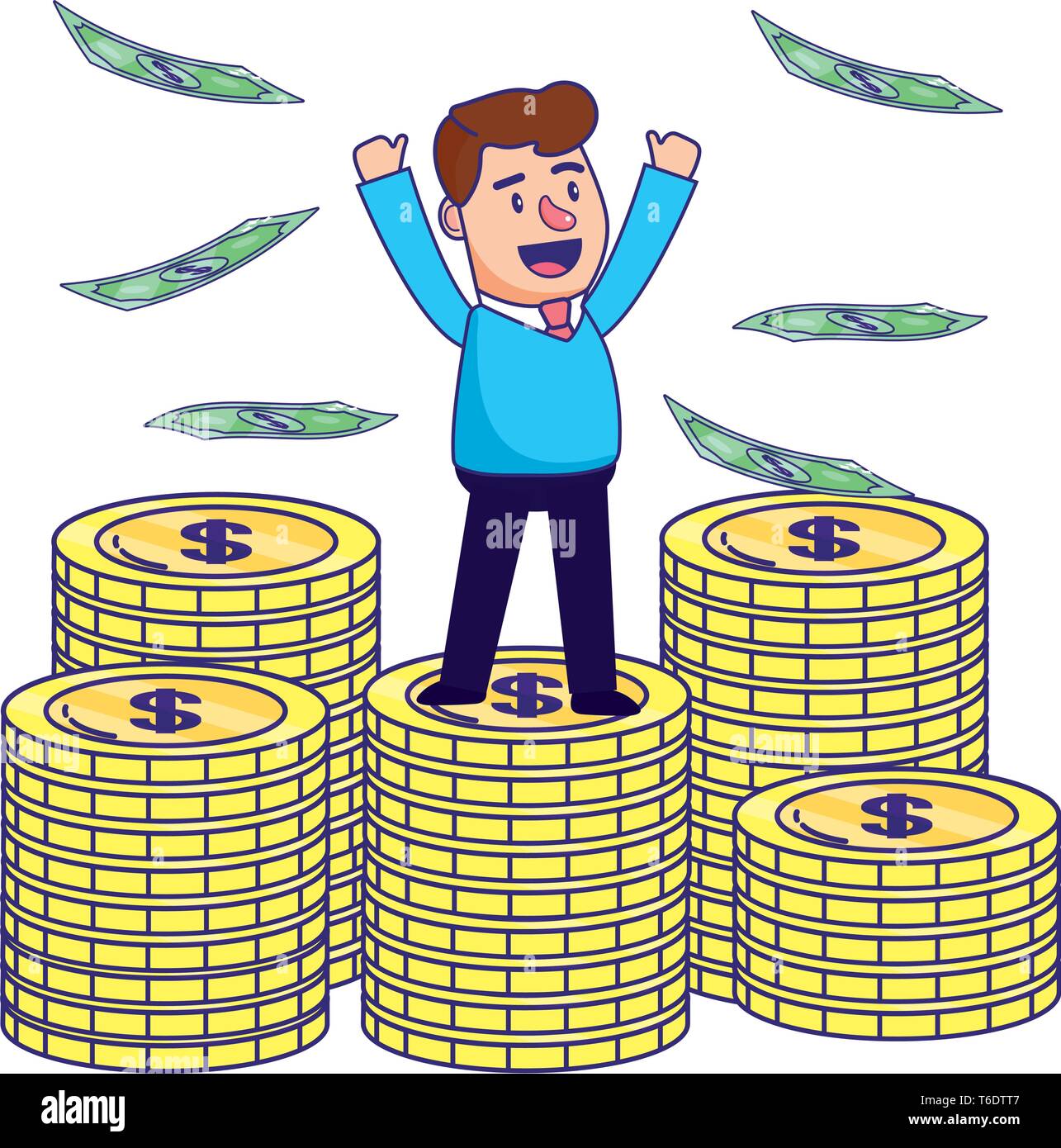 Raining Money Clipart