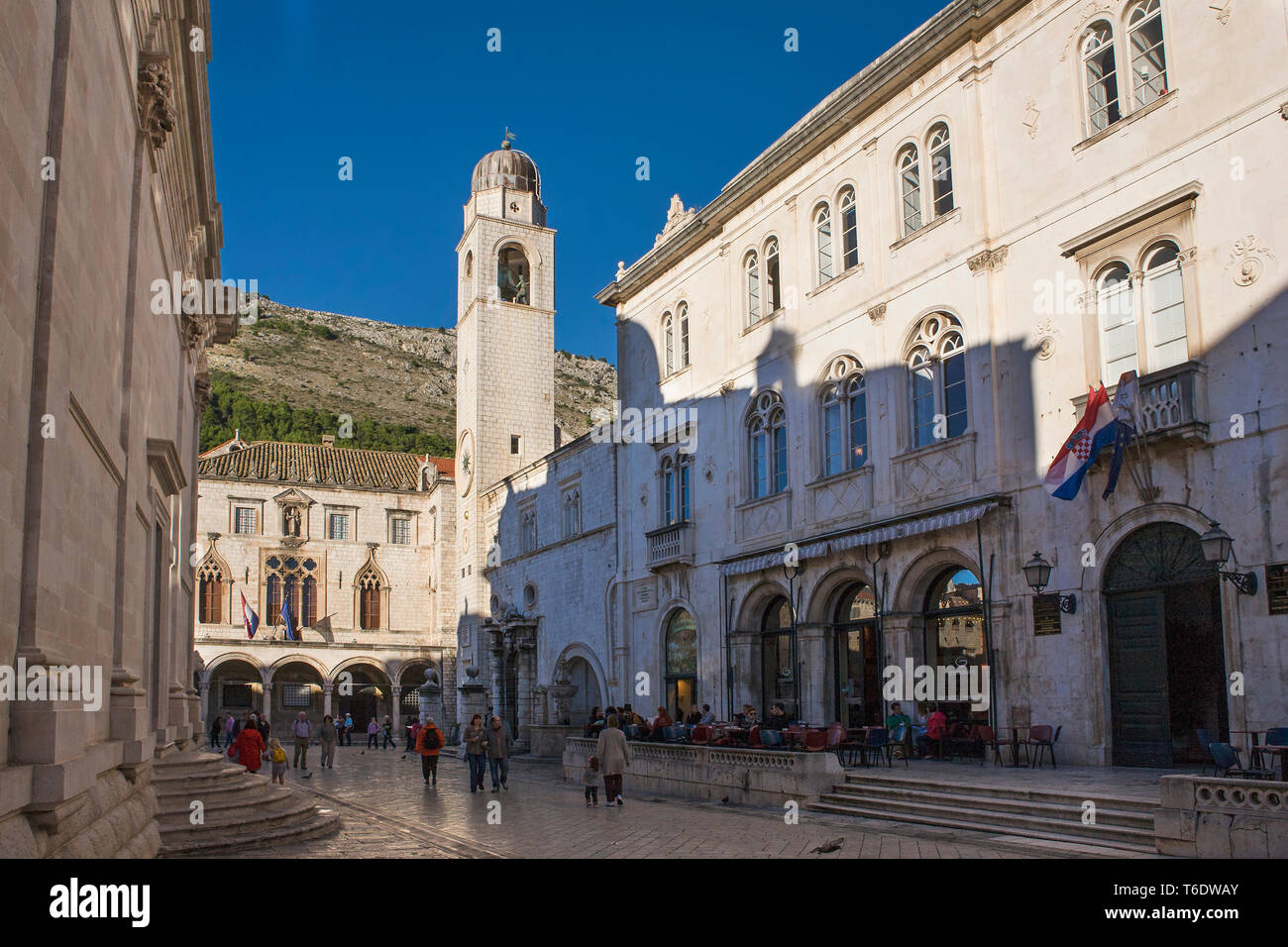Luza square in the old town of dubrovnik hi-res stock photography and ...
