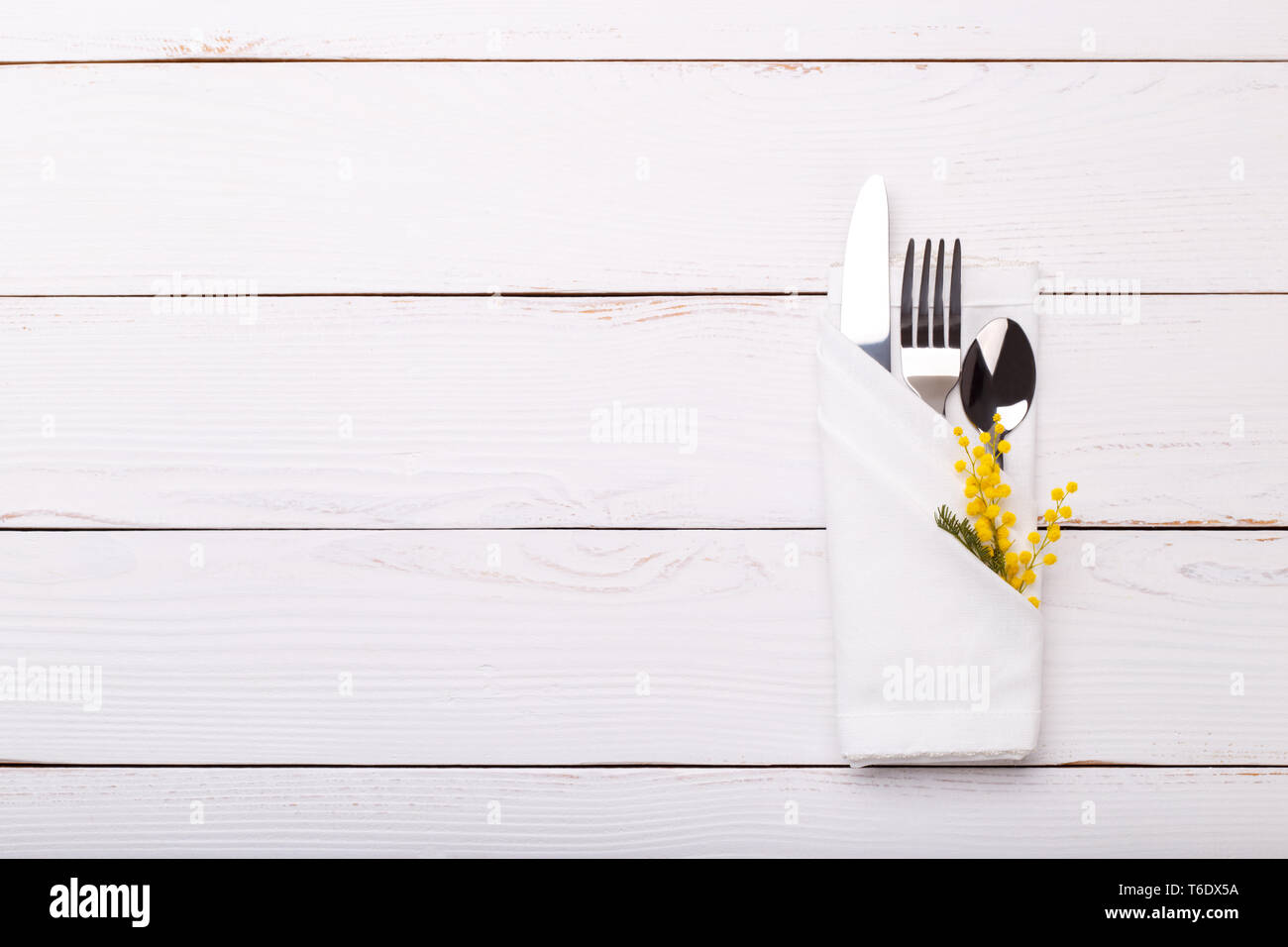 Dining cutlery spring background hi-res stock photography and images ...