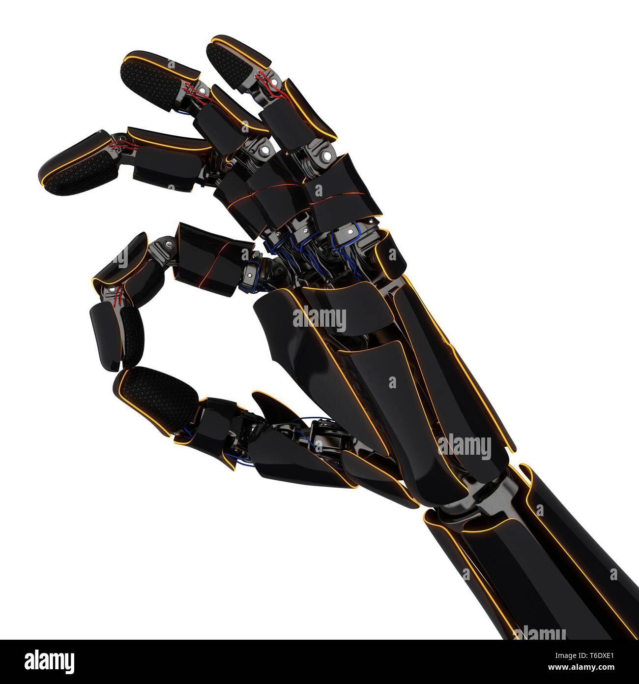 3D rendering robotic hand Stock Photo - Alamy