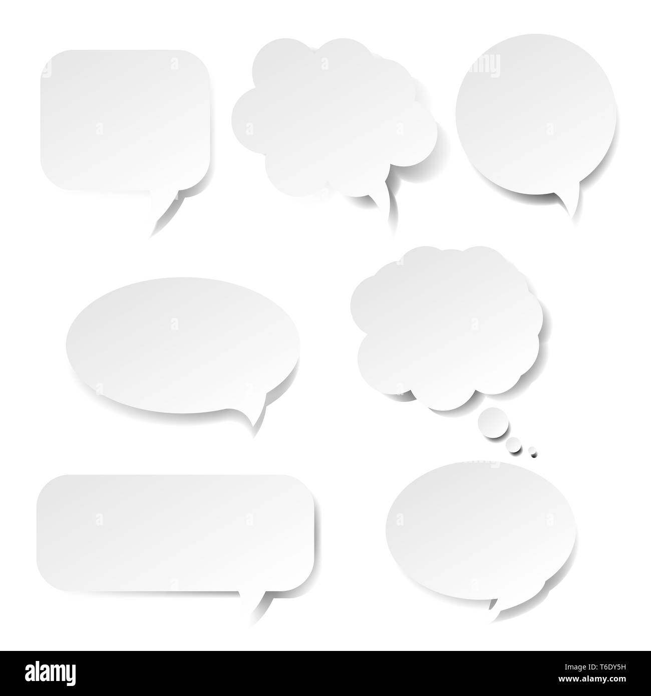 Speech Bubble Set Stock Photo - Alamy