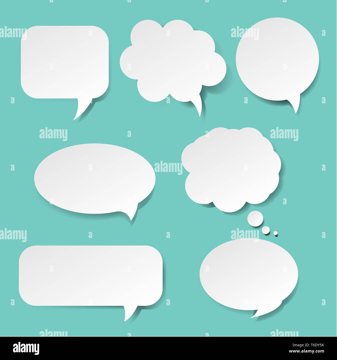 Speech Bubble Big Set Stock Photo - Alamy