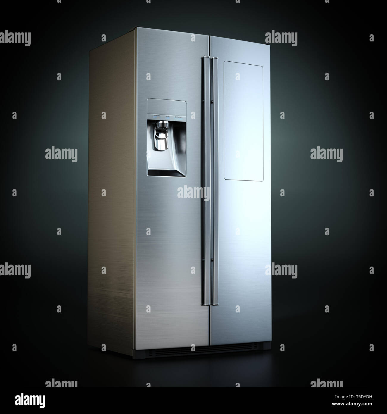 3D rendering large fridge Stock Photo - Alamy