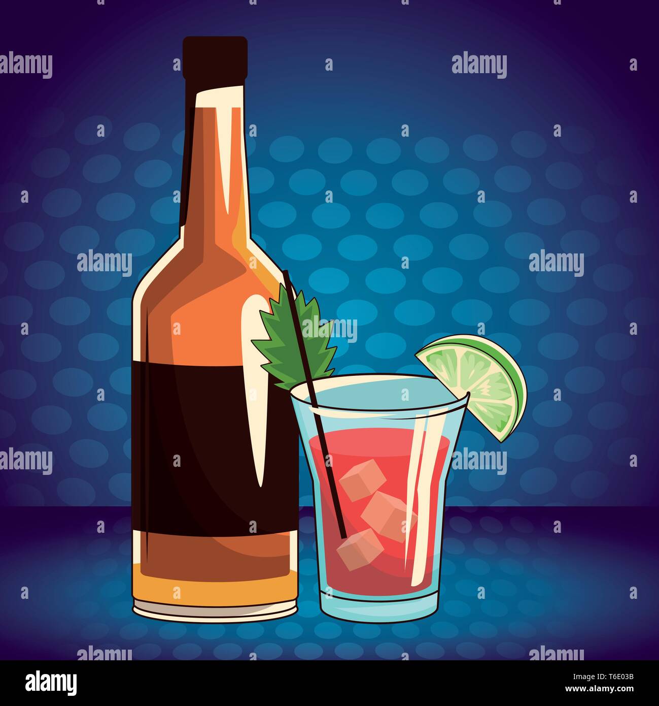 Cartoon Whiskey Bottle High Resolution Stock Photography and Images - Alamy