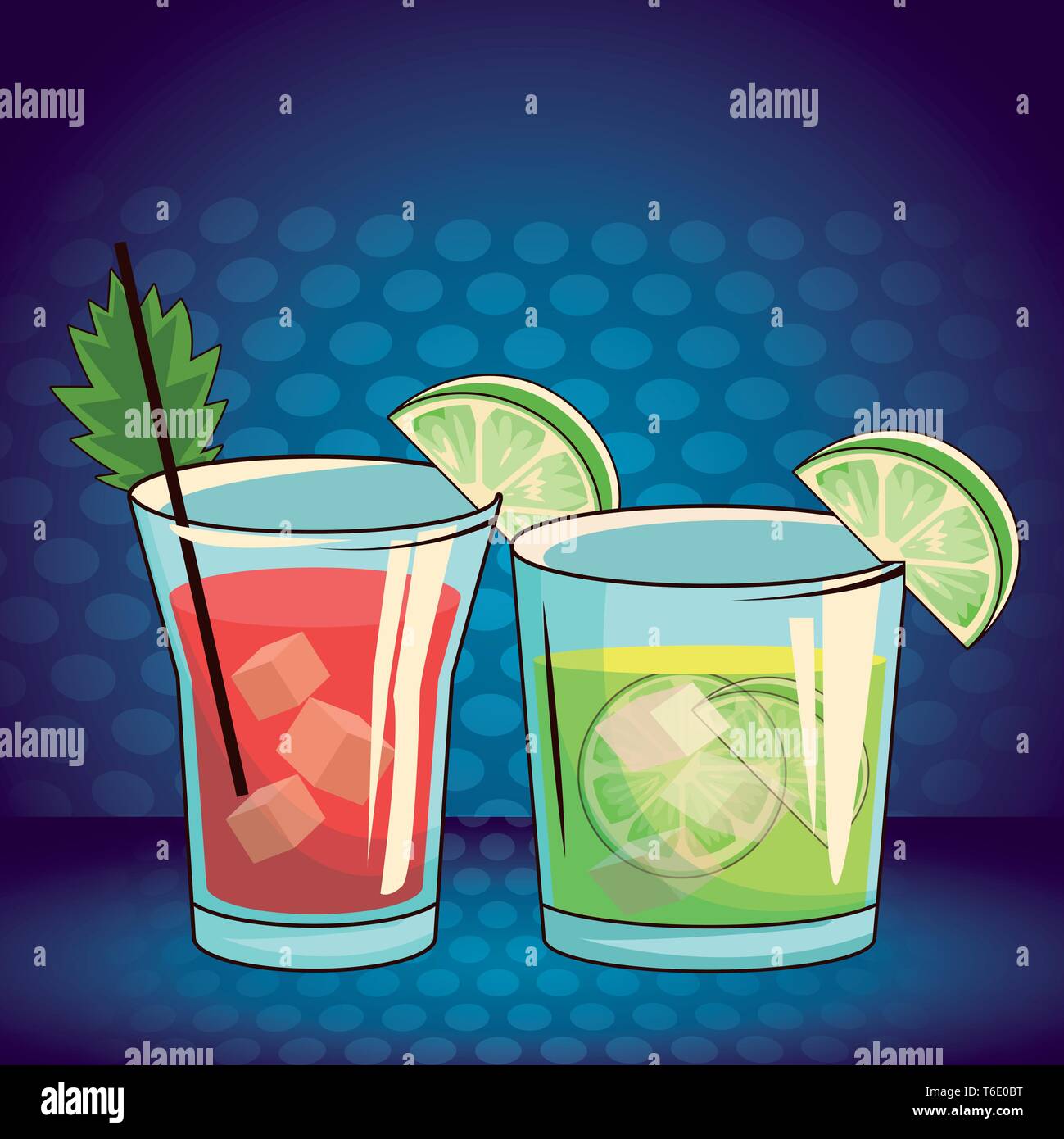 alcoholic drinks beverages cartoon Stock Vector Image & Art - Alamy