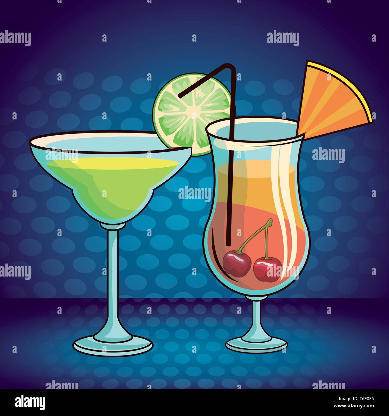alcoholic drinks beverages cartoon Stock Vector Image & Art - Alamy