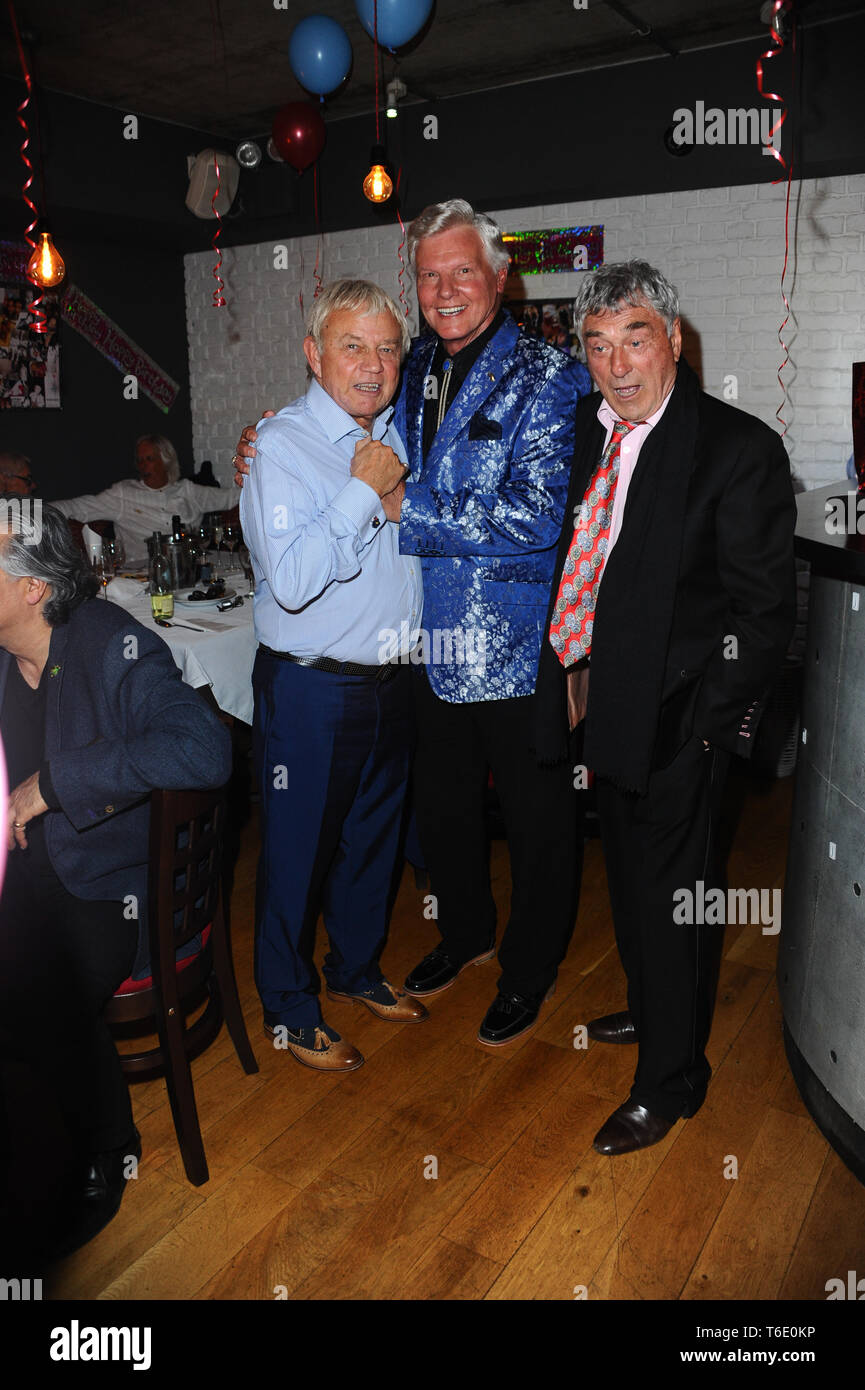 Frazer Hines, Jess Conrad and Billy Murray seen during the 70th ...