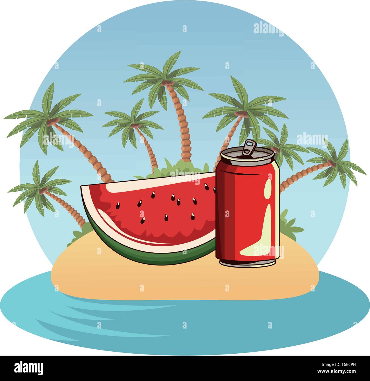 refreshing drink cartoon Stock Vector Image & Art - Alamy