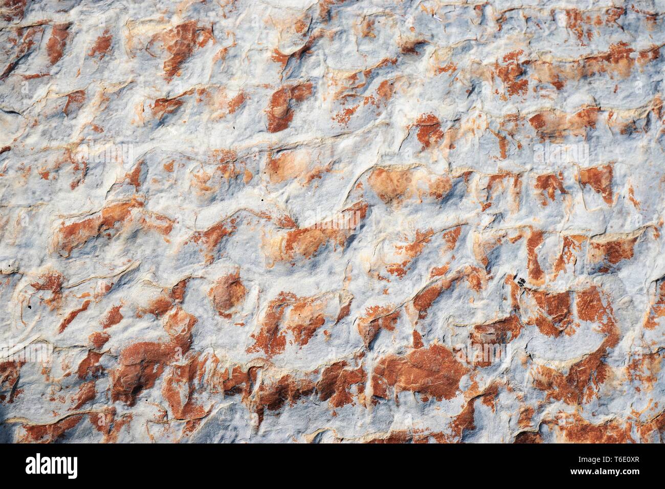 Close-up natural stone texture view with white and red colors Stock ...