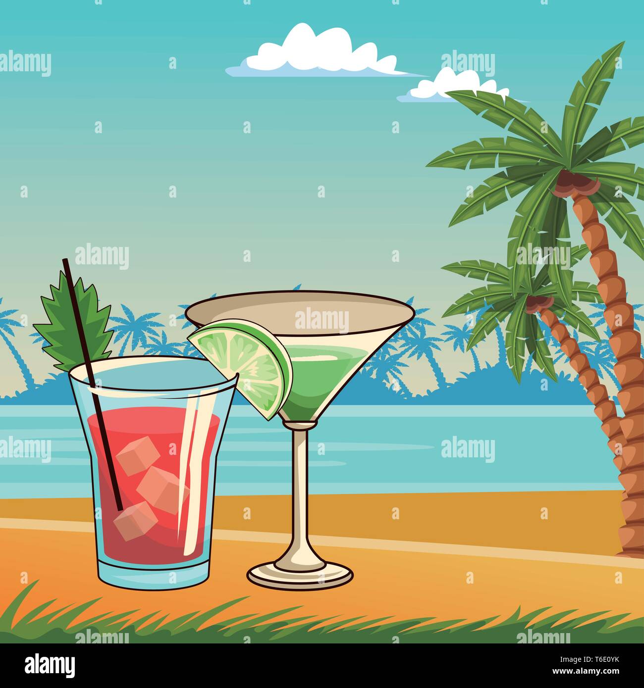 alcoholic drinks beverages cartoon Stock Vector Image & Art - Alamy