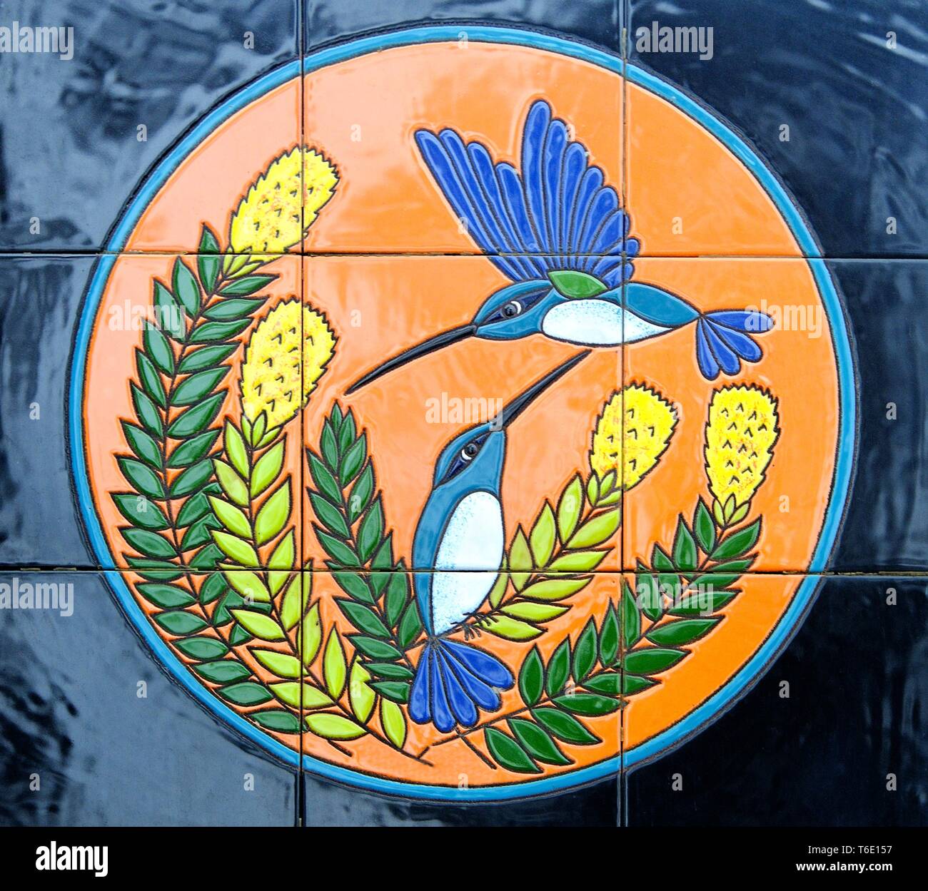 Hummingbird tiles hi-res stock photography and images - Alamy