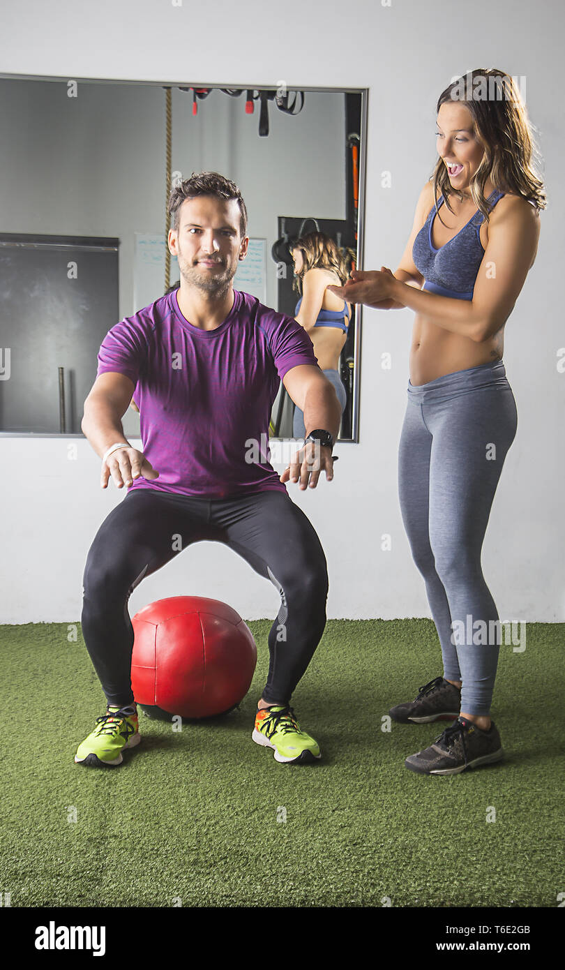 Couple gym together hi-res stock photography and images - Alamy