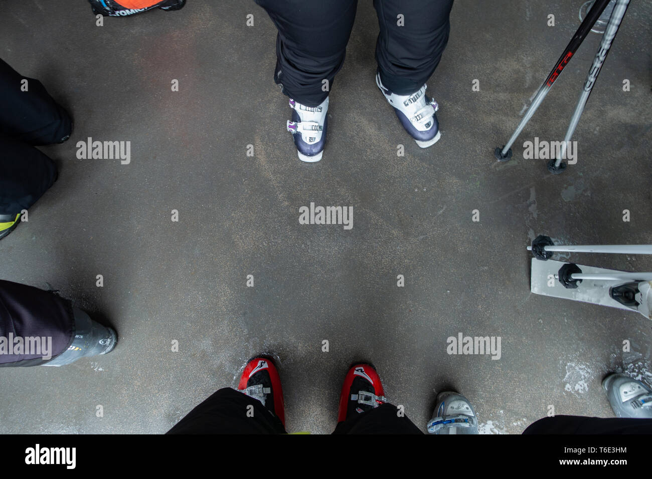 Floor of the cable car Stock Photo - Alamy