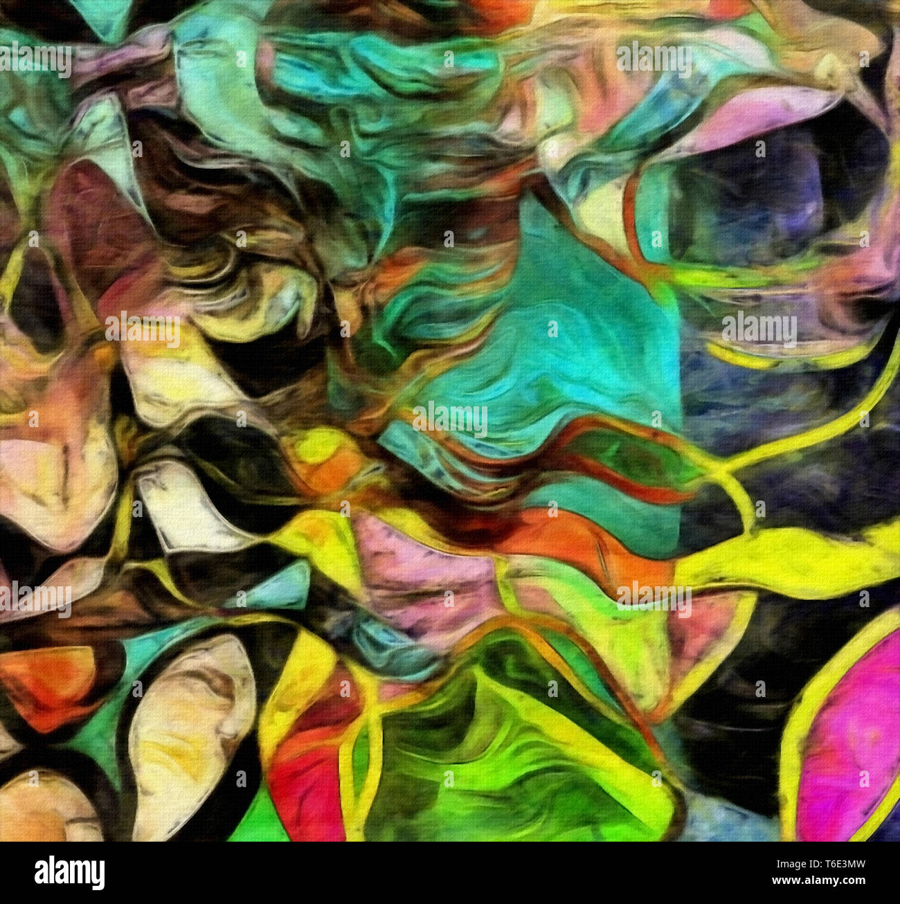 Abstract background. Swirling Shapes, Color and Lines Stock Photo - Alamy