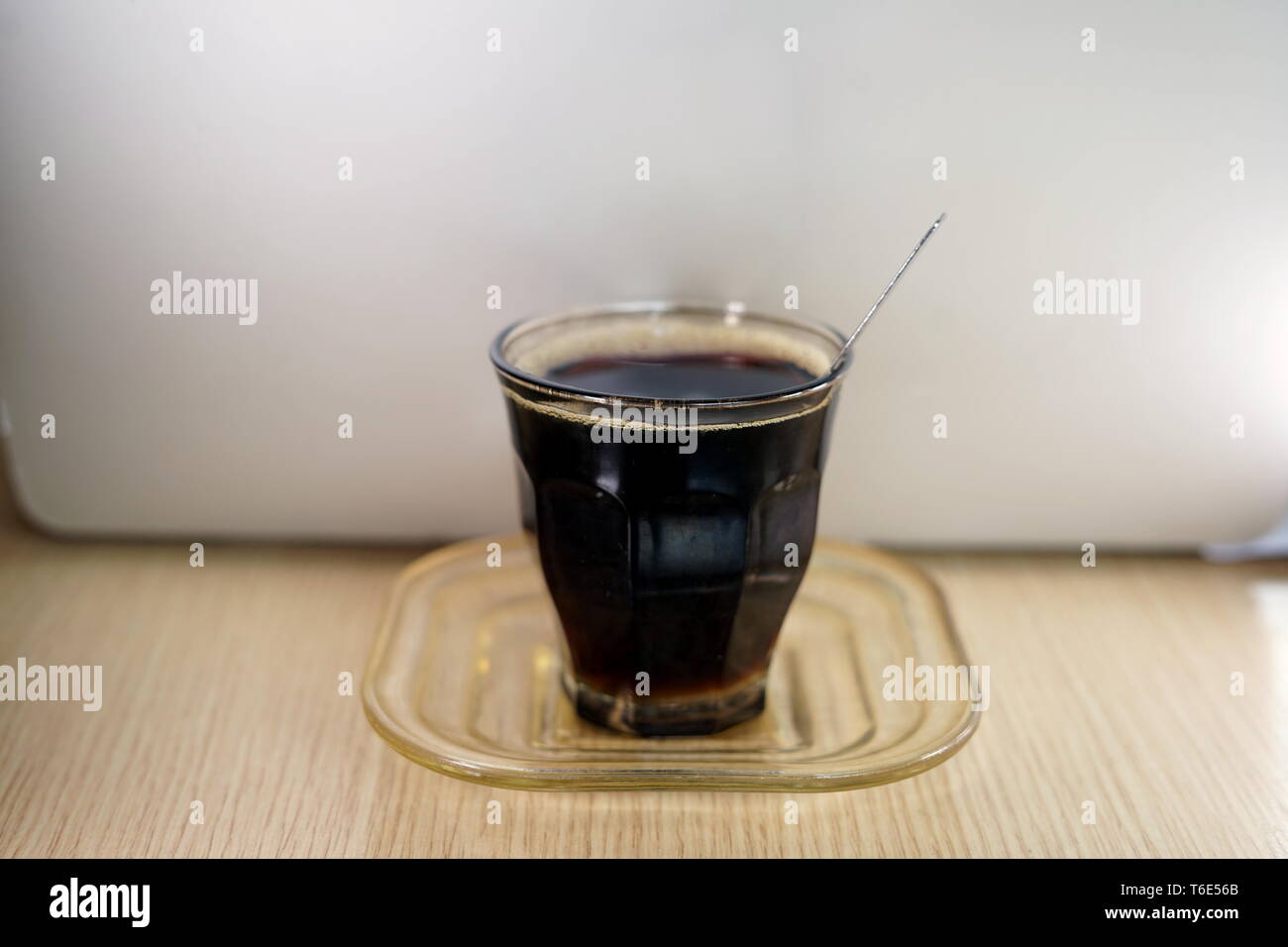 Arabica Black Coffee, Espresso Coffee Shot Stock Photo - Alamy