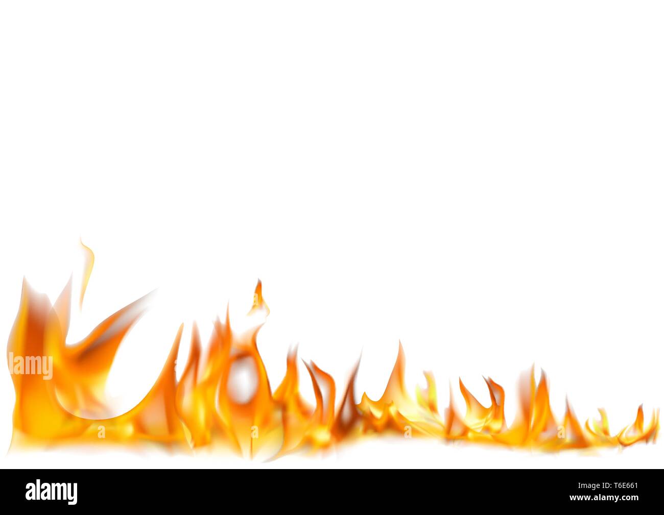 Realistic Fire Flames Background Stock Vector Image & Art - Alamy