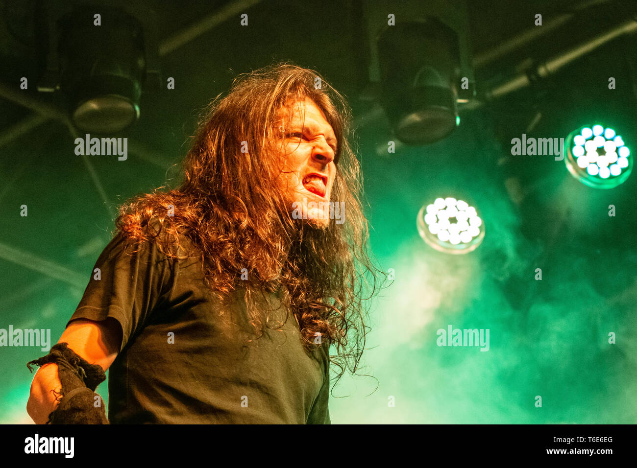 Milan, Italy - April 26, 2019: Celtic metal and Folk metal band FUROR ...