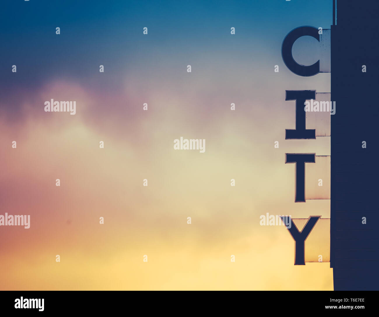 Future city road sign hi-res stock photography and images - Alamy