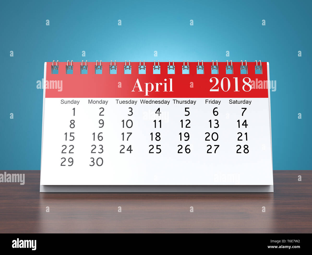 3D rendering calendar Stock Photo - Alamy