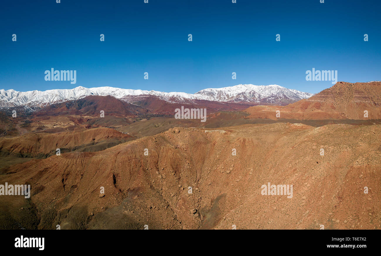 Aerial panorama of Atlas Mountains Stock Photo - Alamy