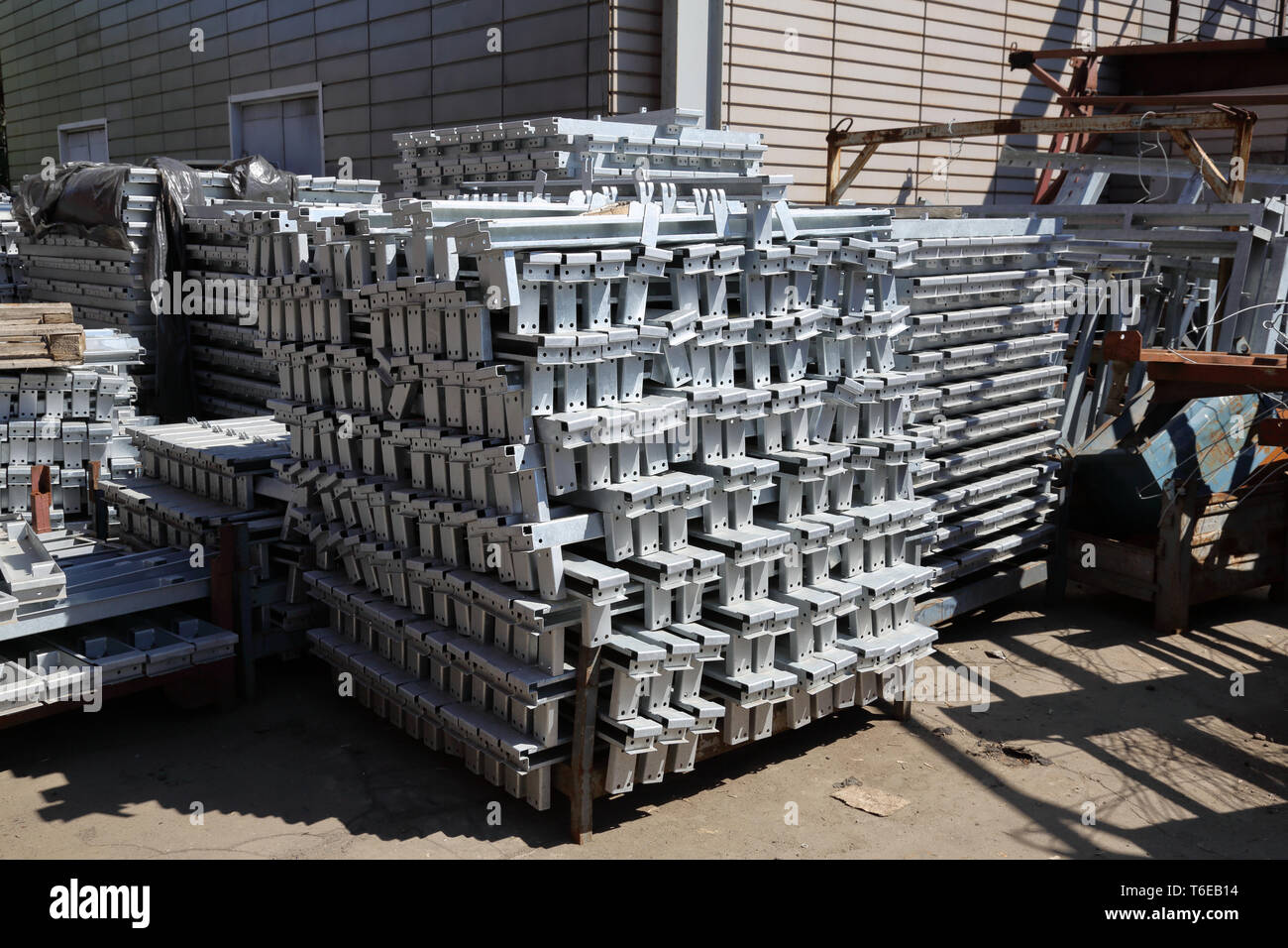 Large heap of iron blanks for industrial production Stock Photo - Alamy