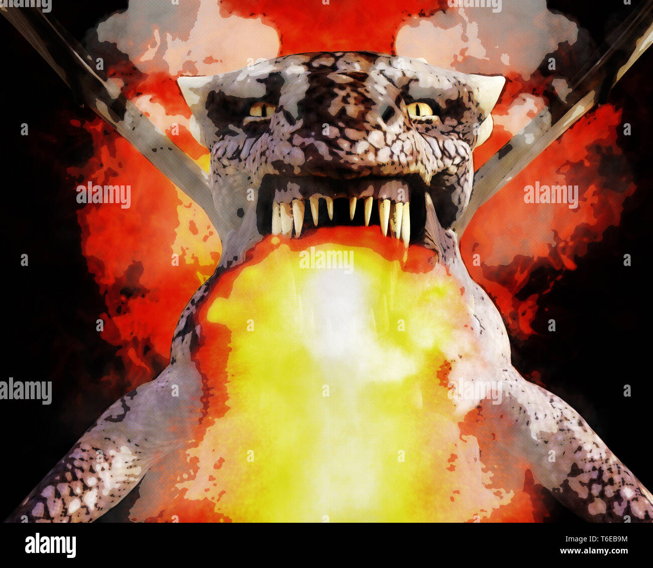 3D Illustration; 3D Rendering of a Dragon Stock Photo - Alamy