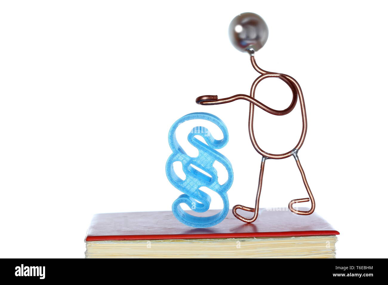 blue paragraph with law book Stock Photo - Alamy