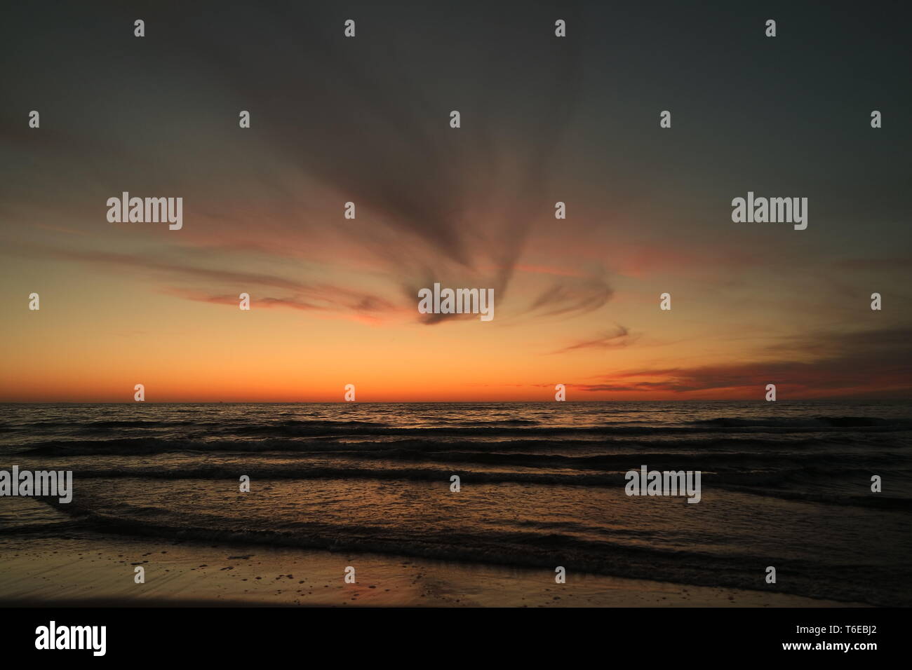 Evening by the sea Stock Photo - Alamy