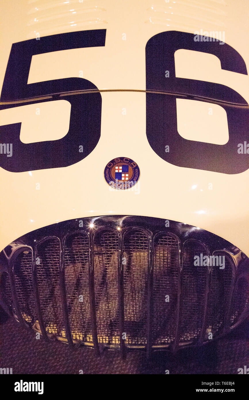 White 1954 Maserati Osca 1500 cc Sports-Racer Stock Photo - Alamy