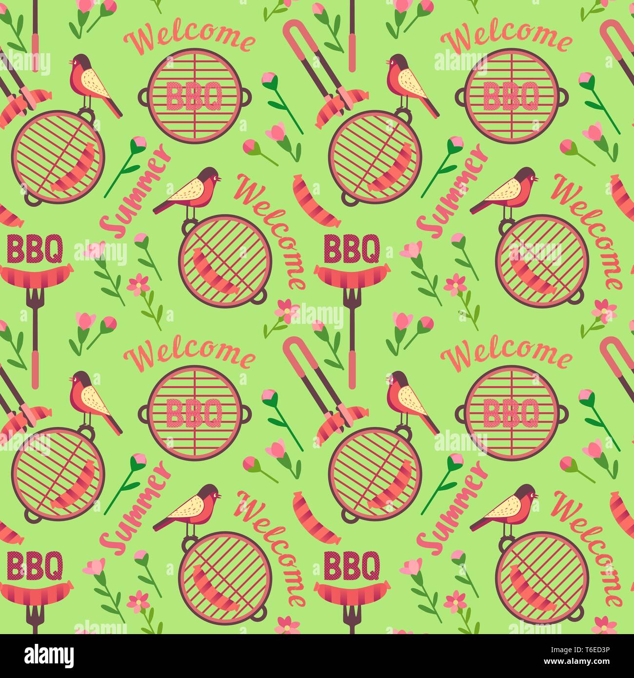 Barbecue party invitation design template hi-res stock photography and ...