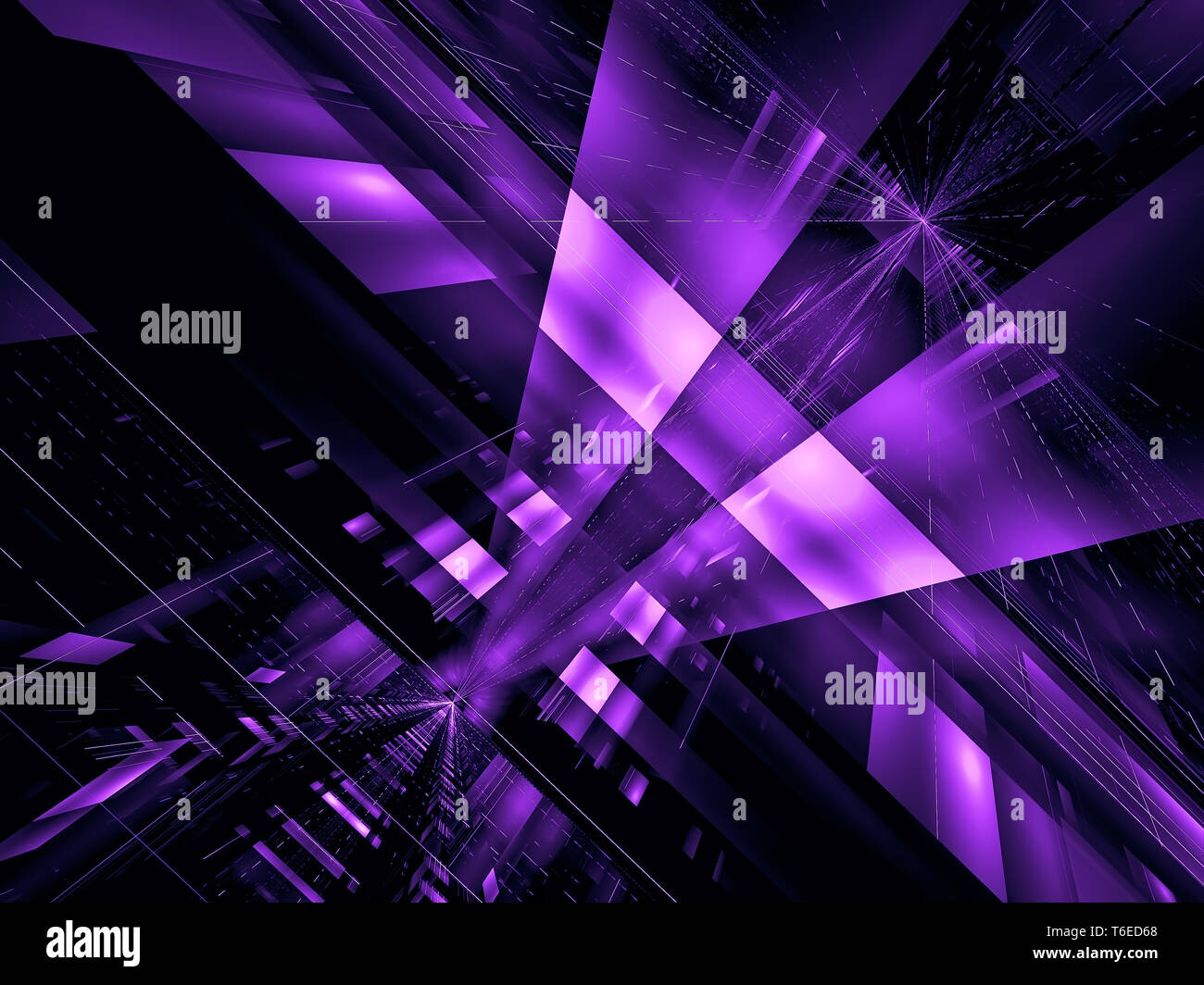 Technology background - futuristic structure with rays burst ...