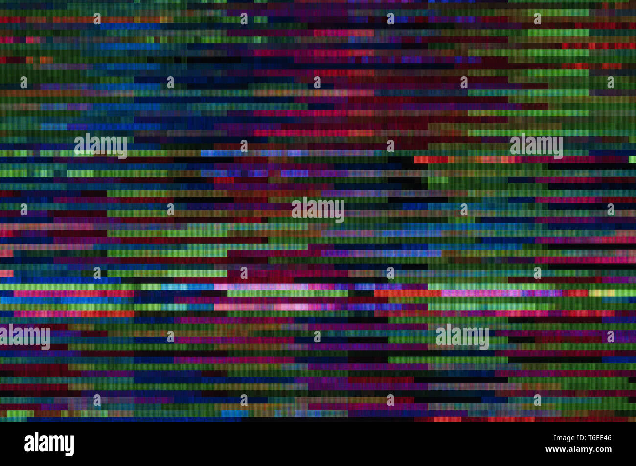 Pixel pattern of a digital glitch Stock Photo - Alamy