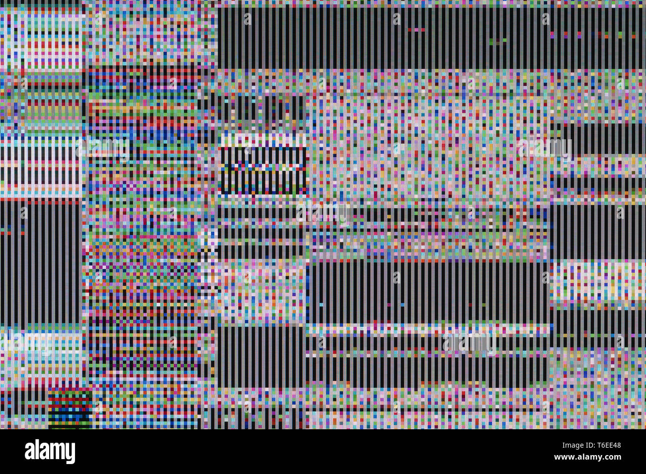 Pixel pattern of a digital glitch Stock Photo - Alamy