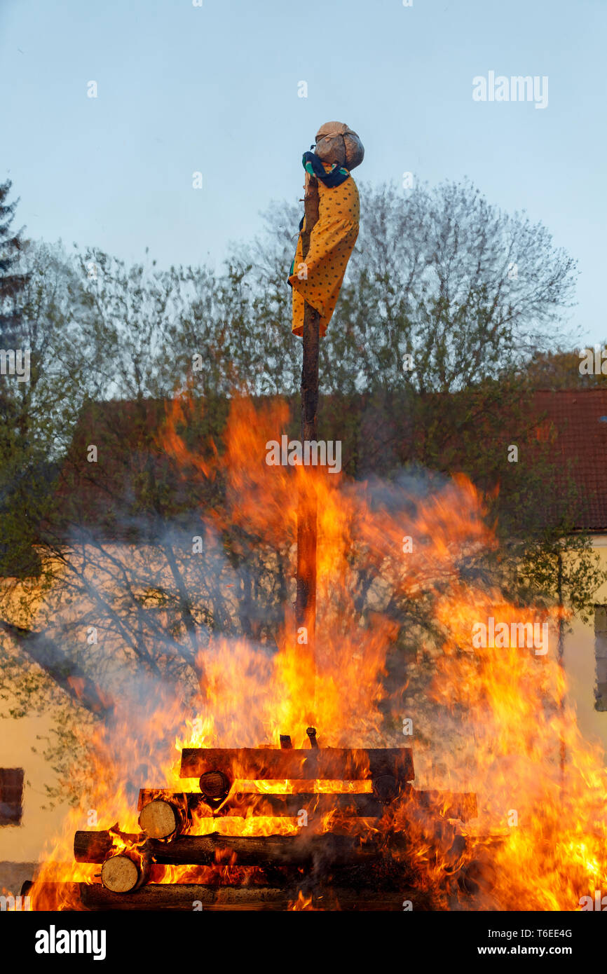 big fire, burning witches Stock Photo - Alamy