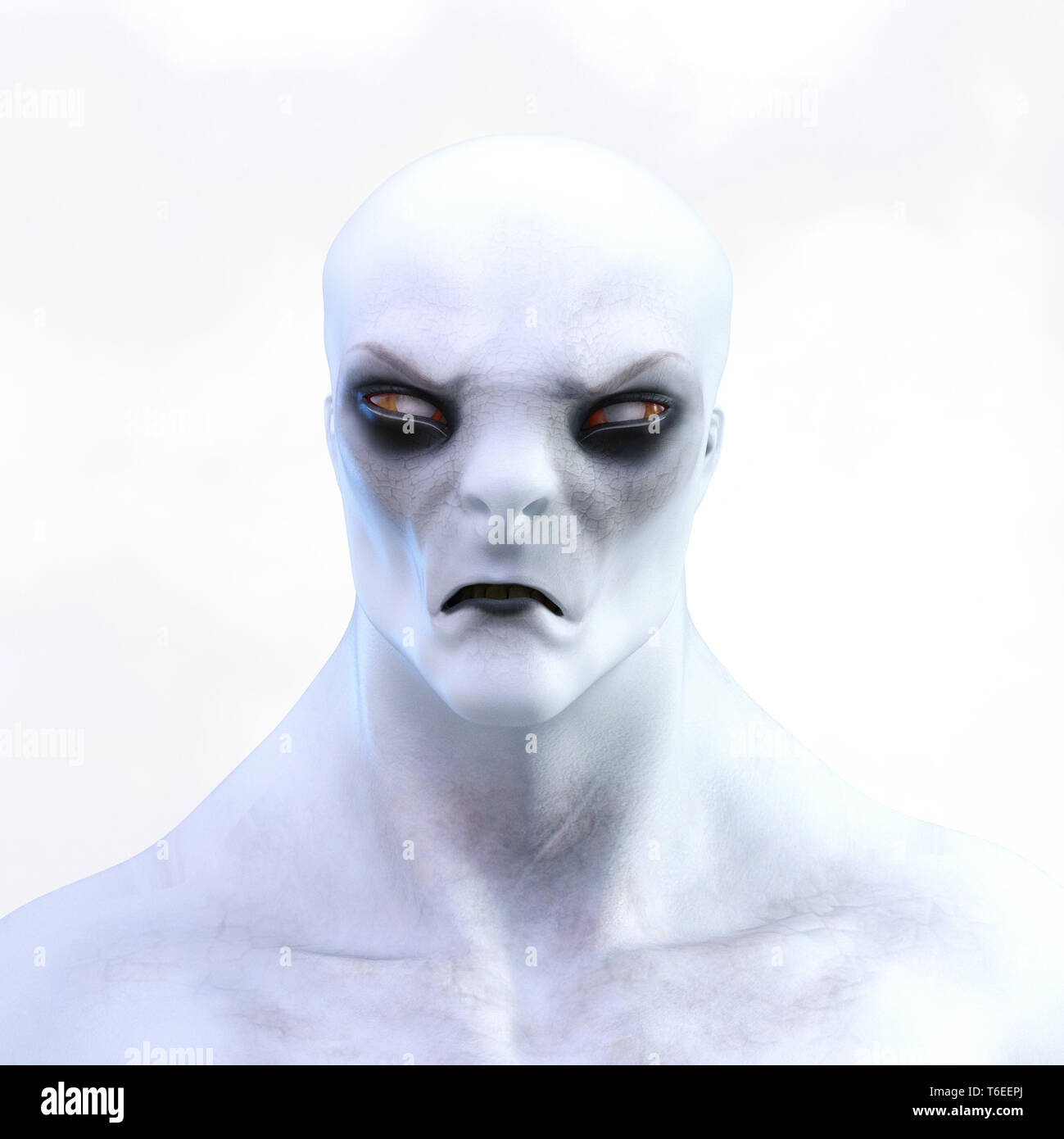 Digital 3D Illustration of a creepy Creature Stock Photo - Alamy