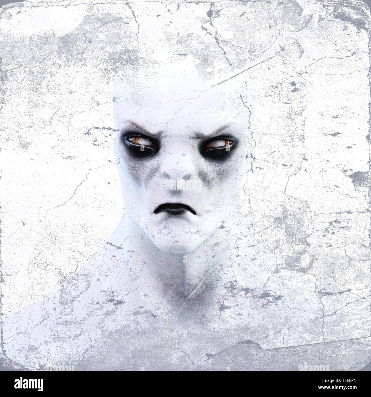 Digital 3D Illustration of a creepy Creature Stock Photo - Alamy