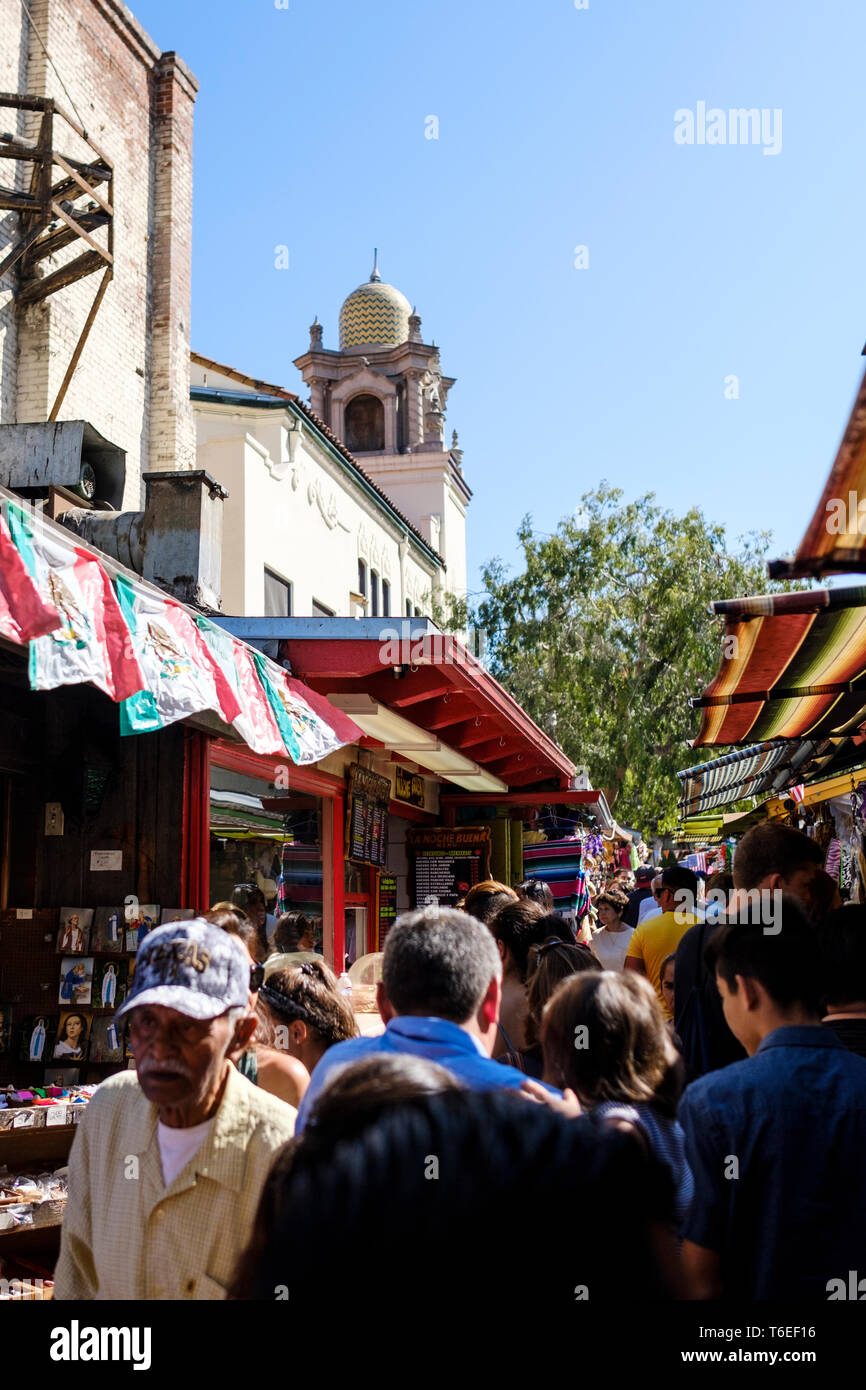 Popular Olvera Street in Los Angeles, California, USA Stock Photo - Alamy
