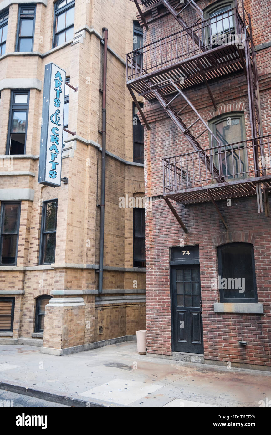 Film set locations during Warner Bros. Studio Tour Hollywood in Los ...