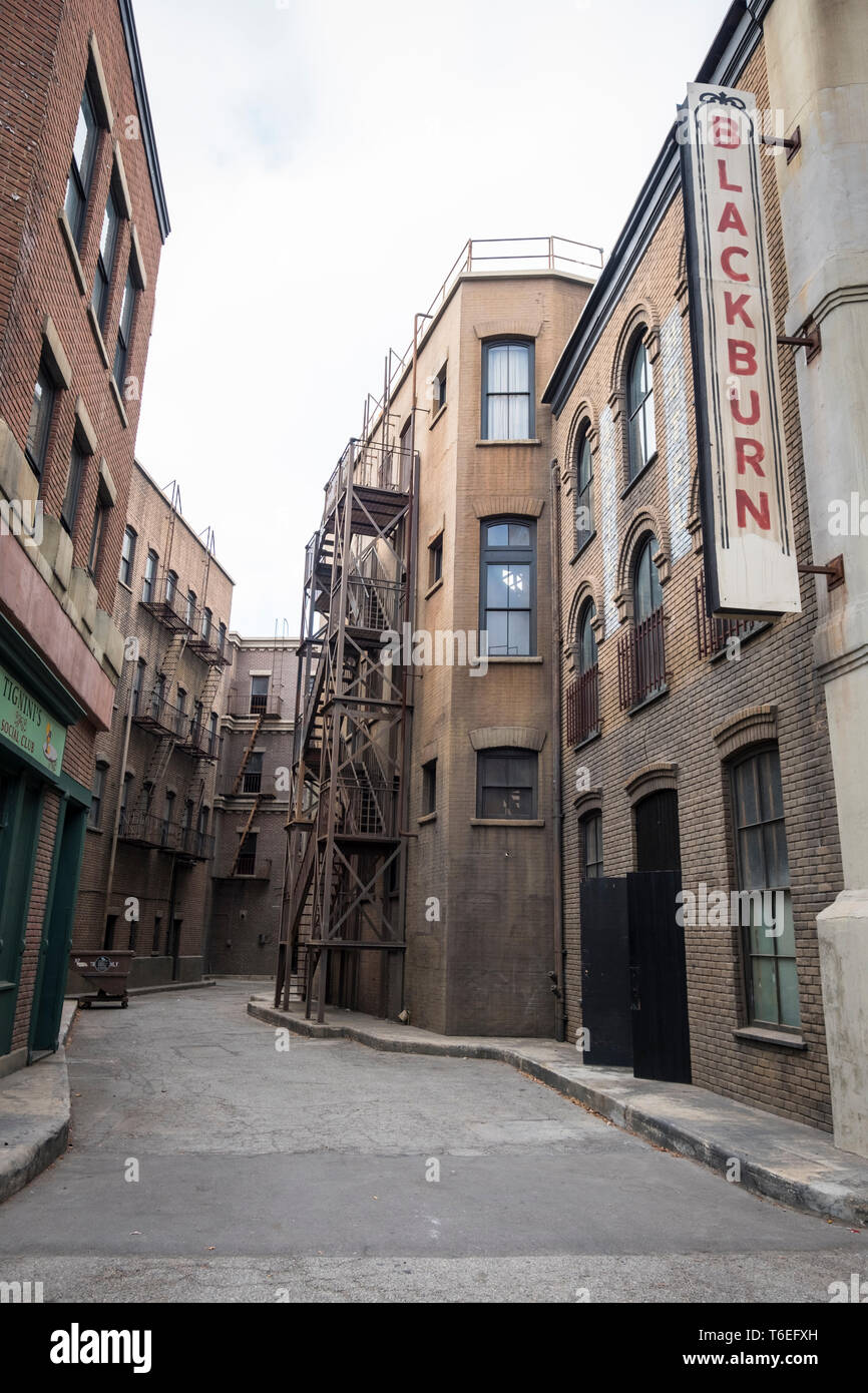 Film set locations during Warner Bros. Studio Tour Hollywood in Los ...