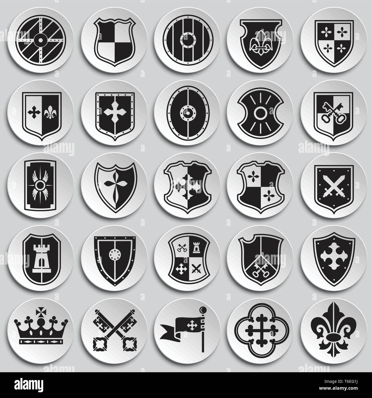 Heraldic Shield Basic Design Shield Designs High Res Vector Graphic