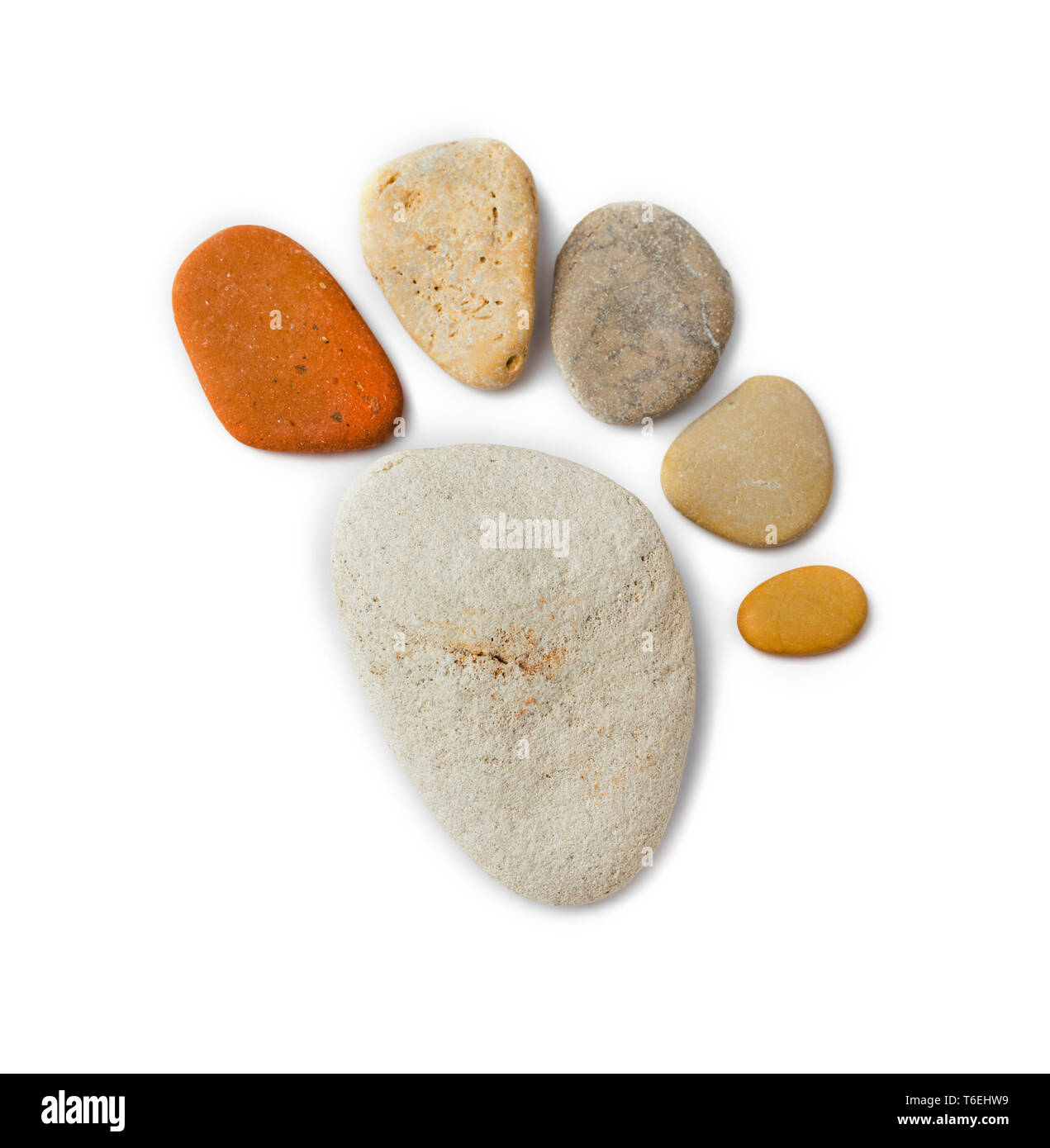 Human foot made of stones Stock Photo - Alamy