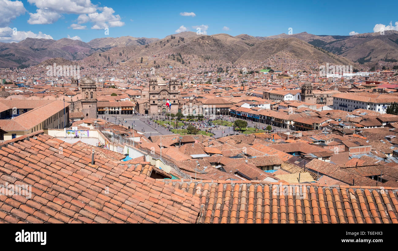 Panoramic view cusco main hi-res stock photography and images - Alamy
